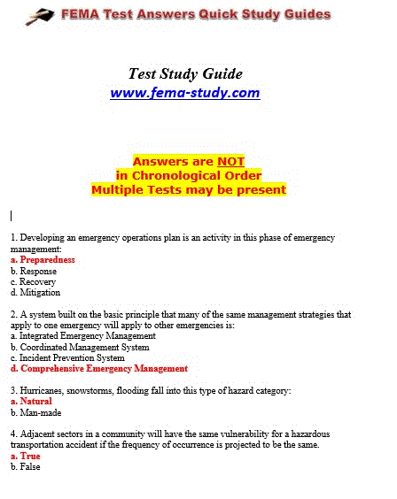 FEMA Test Answer: Pass Your FEMA Test with Confidence
